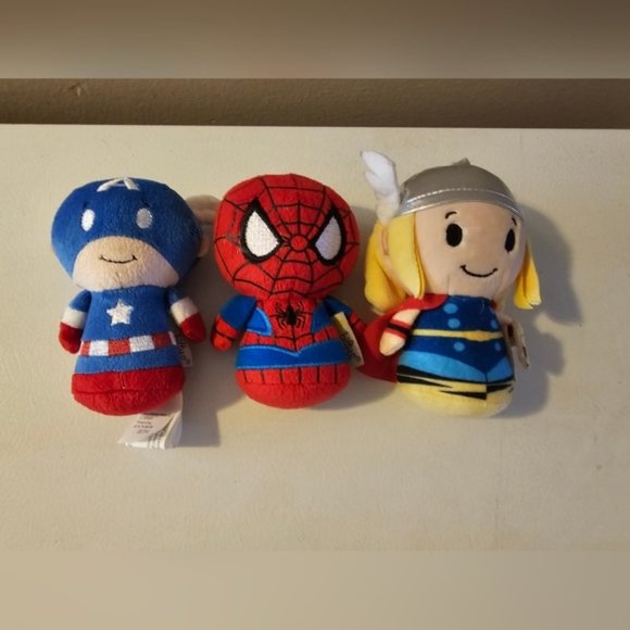 Hallmark | Toys | Hallmark Itty Bittys Marvel Plush Toys Set Of 3 ...